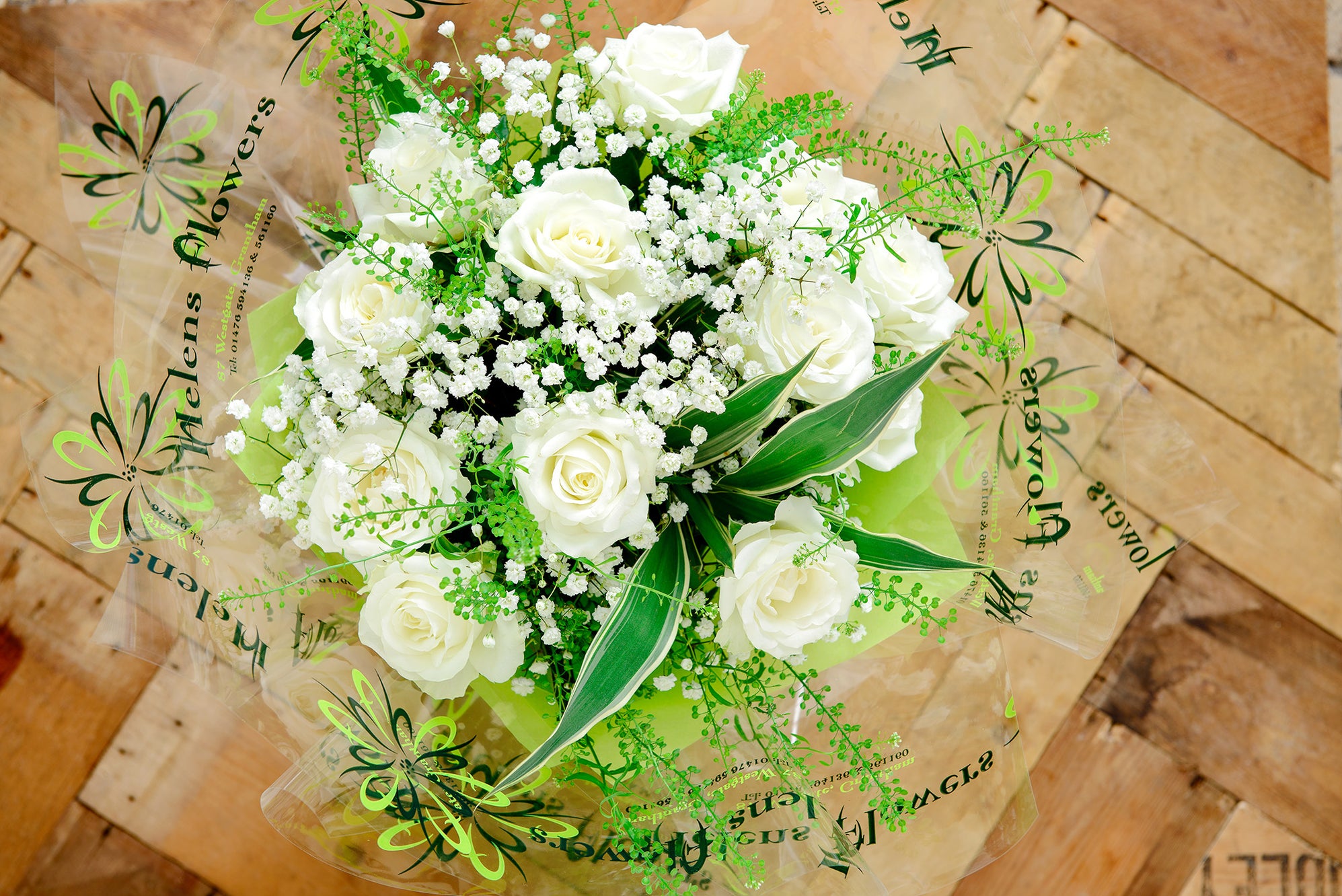 Wintertime Hand Tied Bouquet — Helens Flowers Grantham